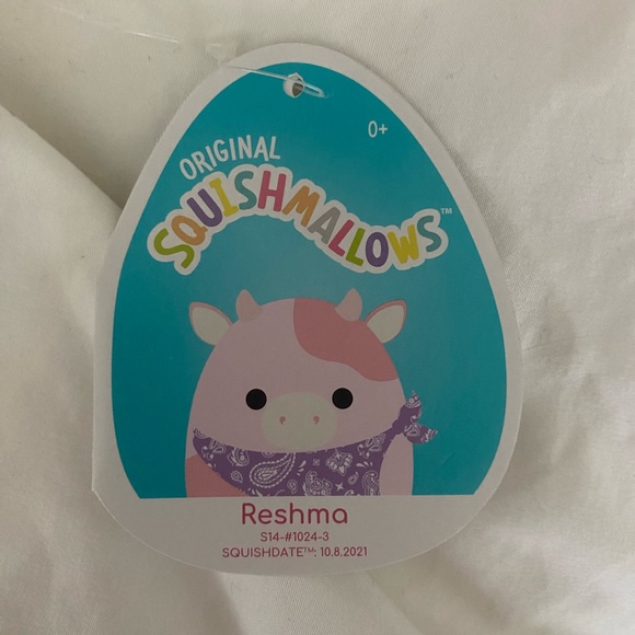Kellytoy | Toys | Reshma Cow Squishmallow | Poshmark